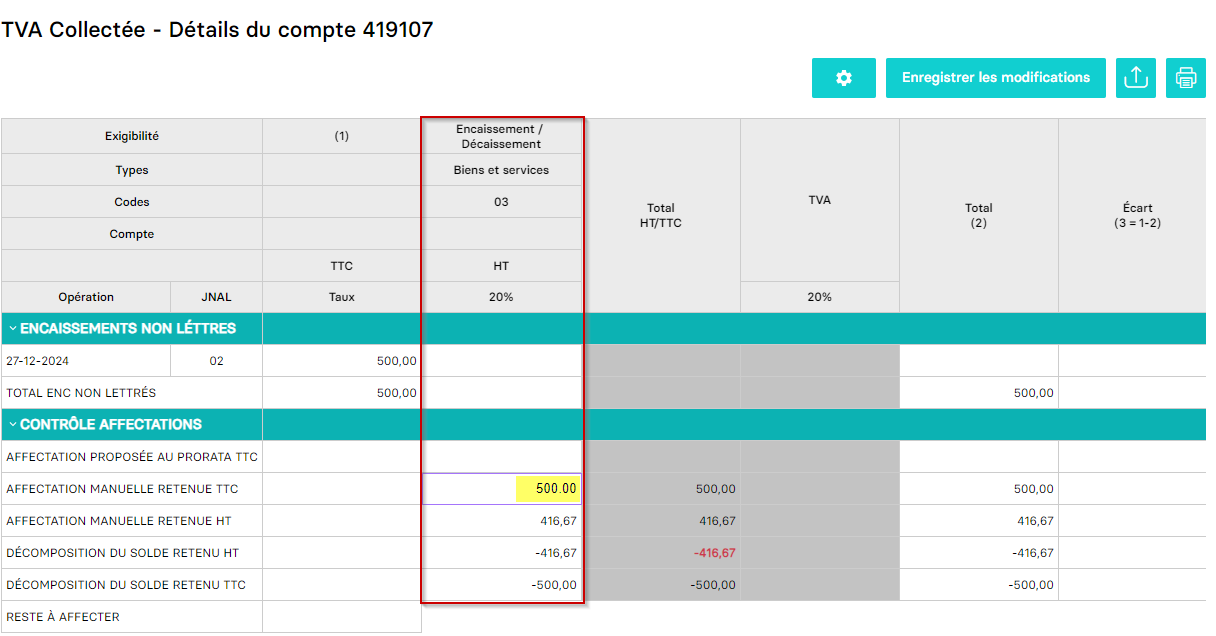 Contrôle TVA : Gestion des acomptes HT et TTC