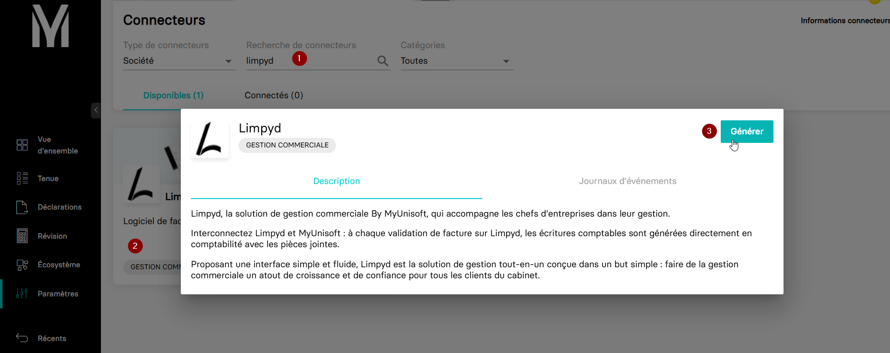Comment activer une formule Limpyd sur un dossier MyUnisoft